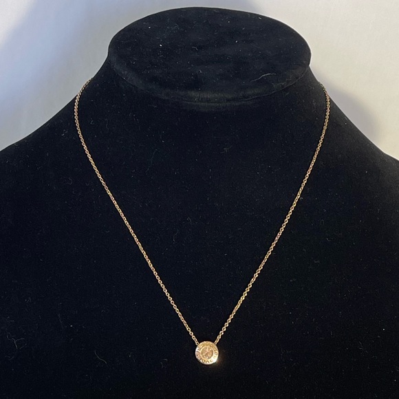 Jewelry | Coach Circle Logo Necklace Gold Tone | Poshmark